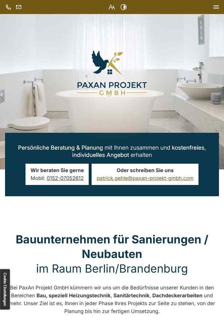 Referenzen von Website-Erstellungen | United Media AG